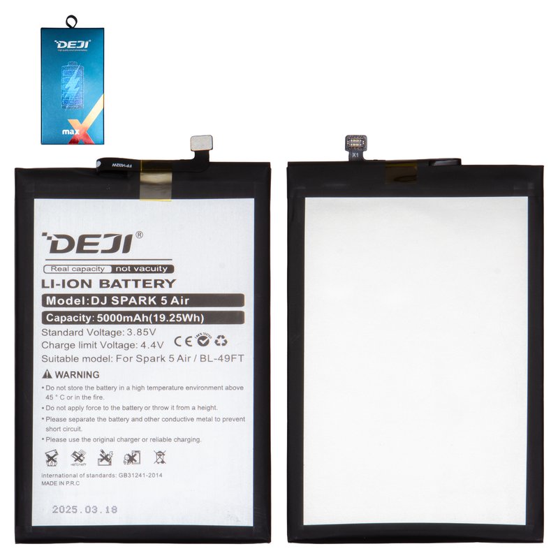 Battery Deji BL-49FT compatible with Tecno Pop 4 Pro (BC3), Pop 5 Lite ...